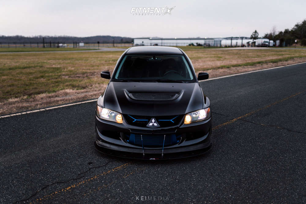 2003 Mitsubishi Lancer Evolution with 17x9.5 Enkei Rpf1 and Federal ...
