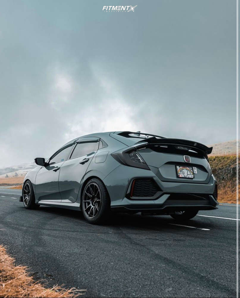 2017 Honda Civic LX with 17x8 Niche Misano and Lexani 225x45 on ...