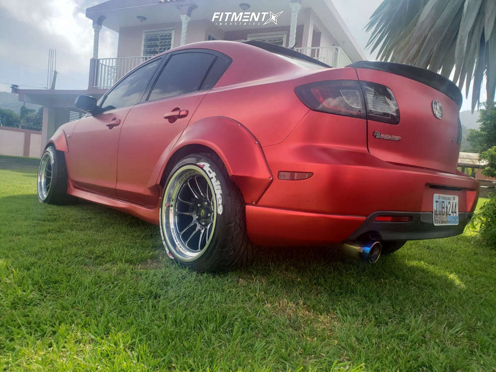 2004 Mazda 3 S with 18x11 Cosmis Racing Xt-206r-ff and Achilles 275x35 ...