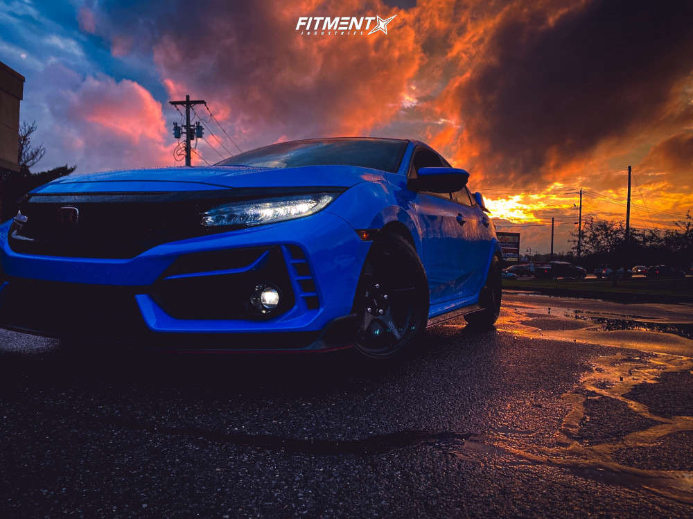 2021 Honda Civic Type R with 18x9.5 Enkei Ts-5 and Toyo Tires 245x35 on ...