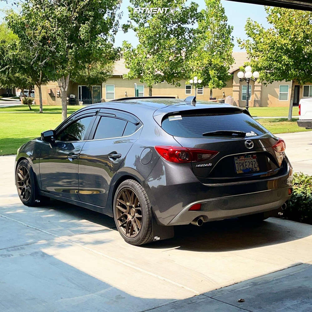 2016 Mazda 3 Touring with 18x8.5 Aodhan Ah-x and Vercelli 235x45 on ...