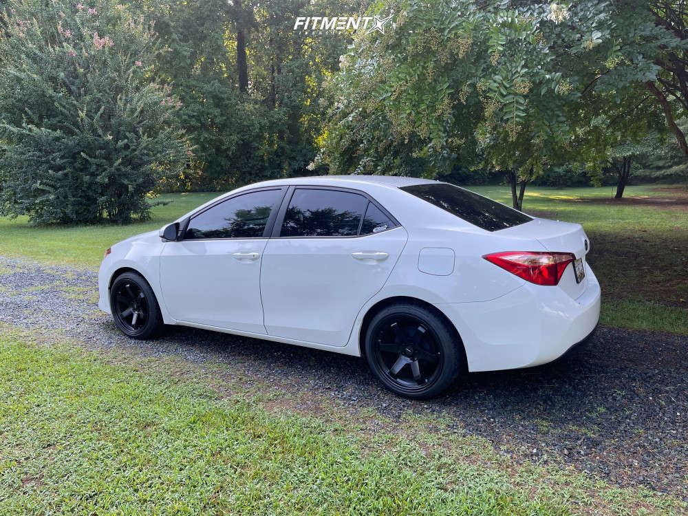 2019 Toyota Corolla LE with 18x9.5 AVID1 AV6 and Continental 245x35 on ...