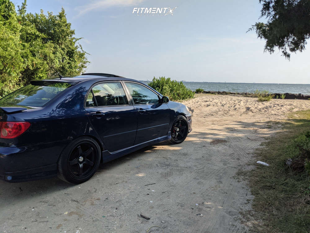 2005 Toyota Corolla S with 18x8.5 XXR 555 and Falken 235x40 on Lowering ...