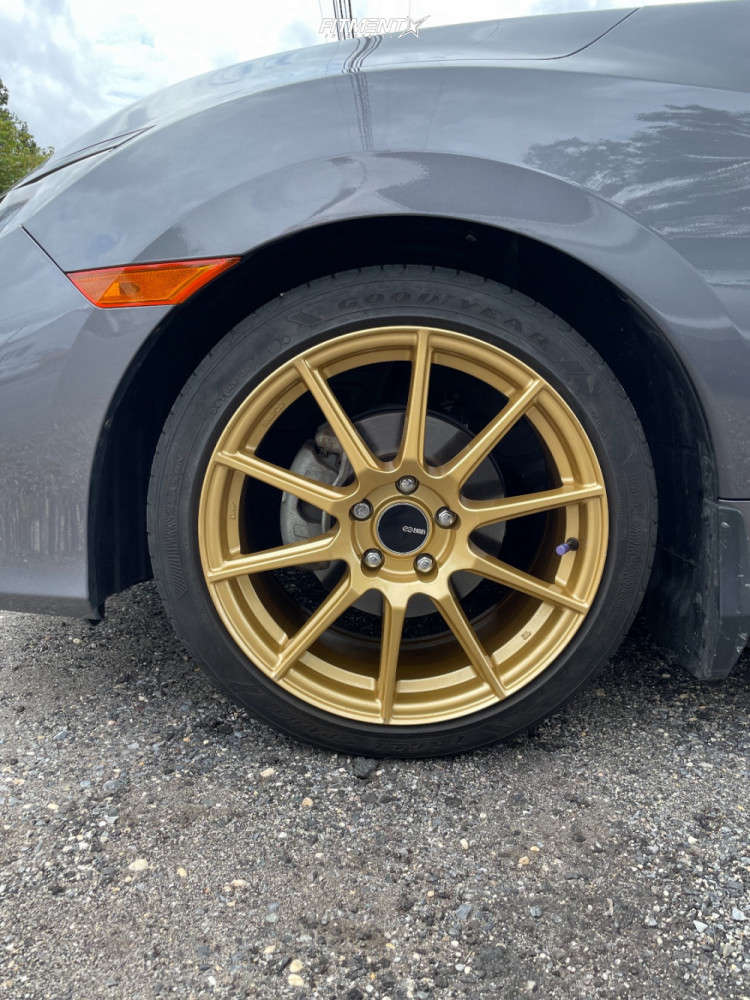 2019 Honda Civic Sport with 18x8.5 Enkei Ts10 and Goodyear 235x40 on ...