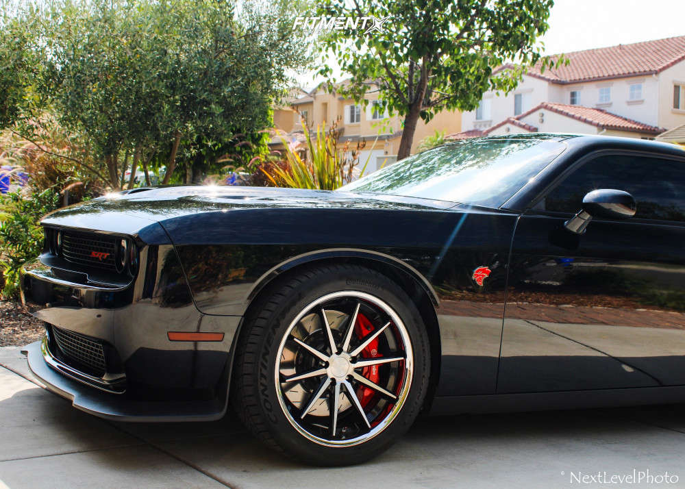 2016 Dodge Challenger SRT Hellcat with 20x9 Ferrada FR4 and Continental ...