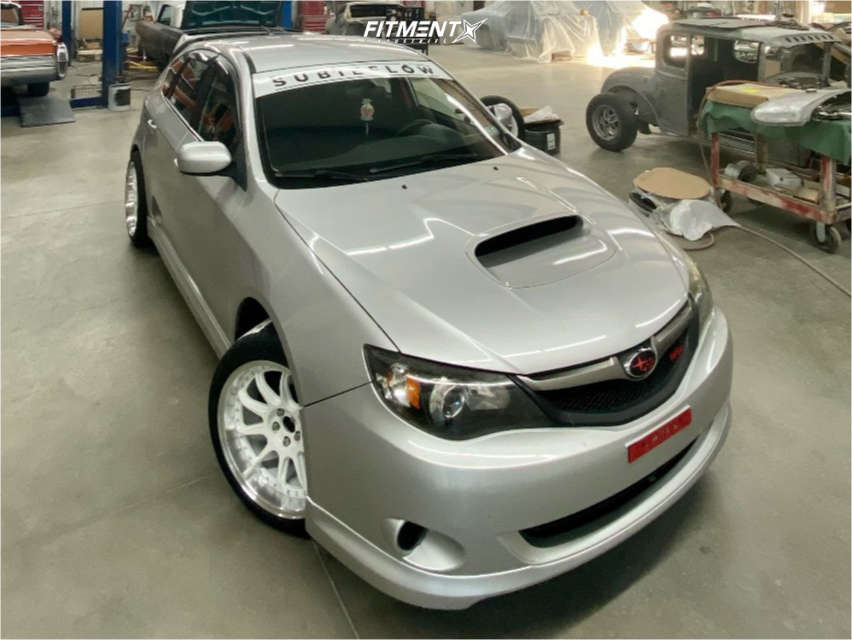 2009 Subaru WRX Base with 18x9.5 ESR Cs12 and General 245x40 on Stock ...