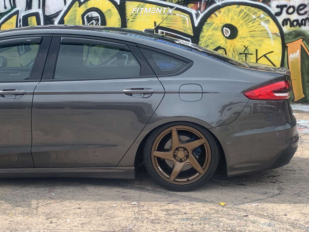 2019 Ford Fusion S with 18x8.5 Anovia Kinetic and Vercelli 235x40 on ...
