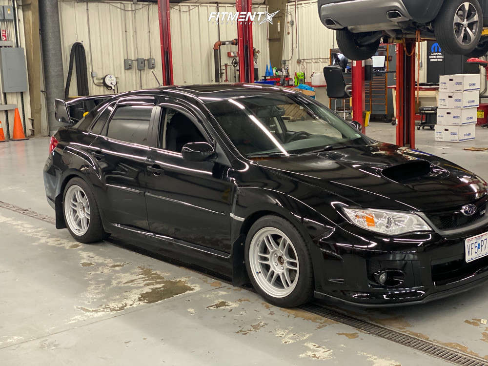 2014 Subaru WRX Limited with 17x9 Enkei Rpf1 and Continental 235x45 on ...