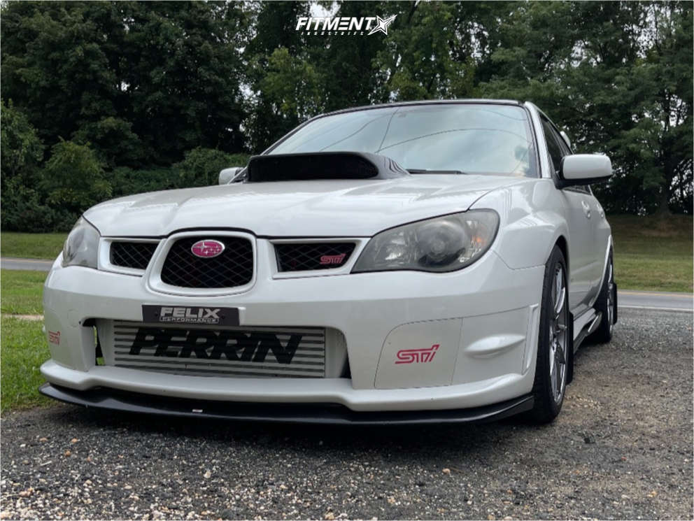 2007 Subaru Impreza WRX STI with 18x8.5 SSR Gtx01 and Continental ...