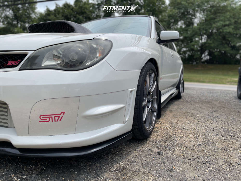 2007 Subaru Impreza WRX STI with 18x8.5 SSR Gtx01 and Continental 245x40 on Coilovers | 1835844 ...
