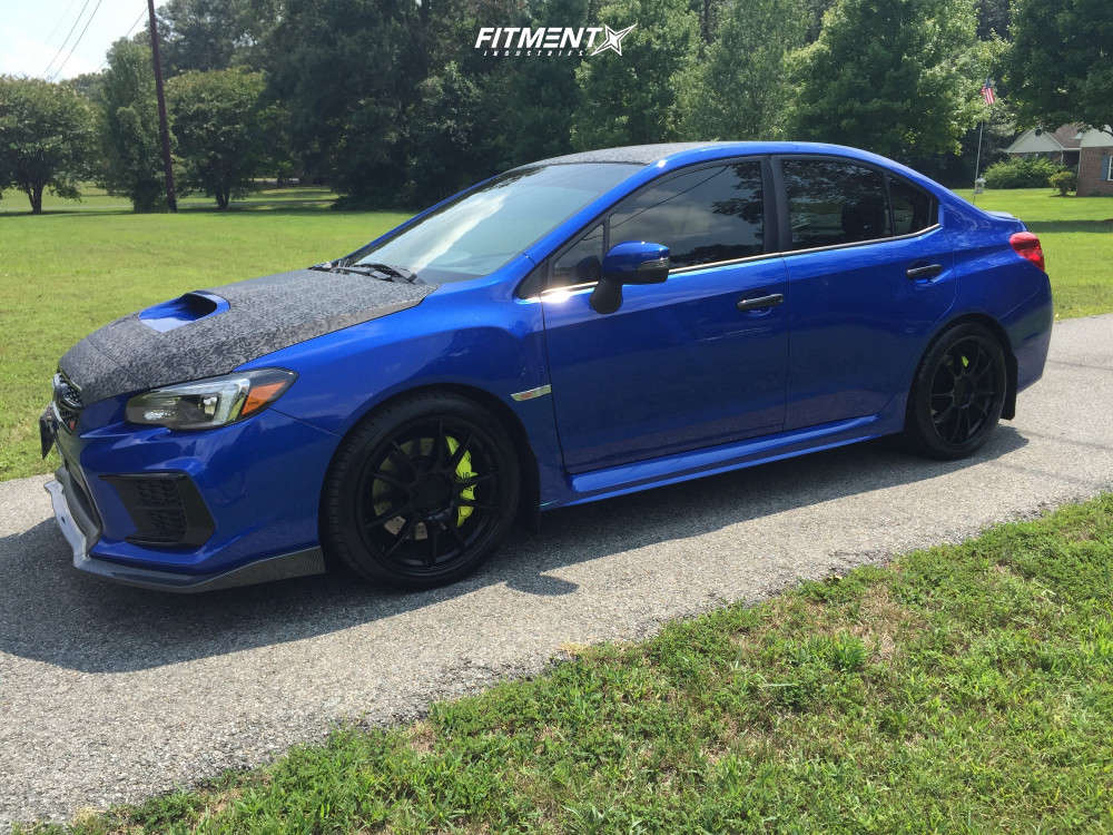 2021 Subaru WRX STI Base with 19x8.5 Motegi Mr152 and Continental 245x35 on Stock Suspension ...