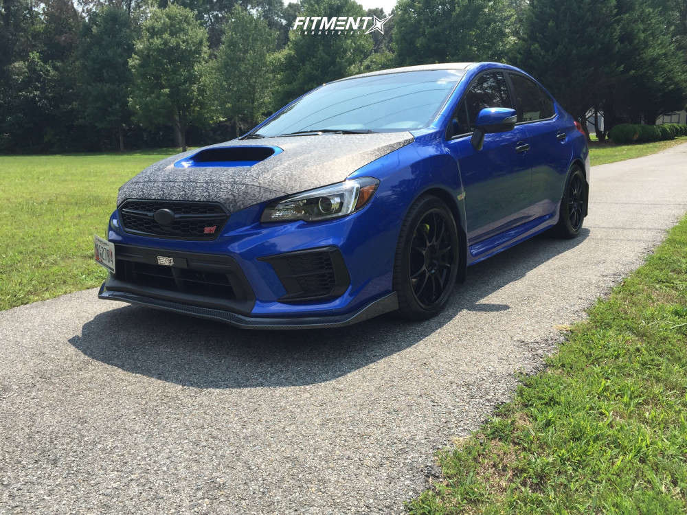 2021 Subaru WRX STI Base with 19x8.5 Motegi Mr152 and Continental 245x35 on Stock Suspension ...