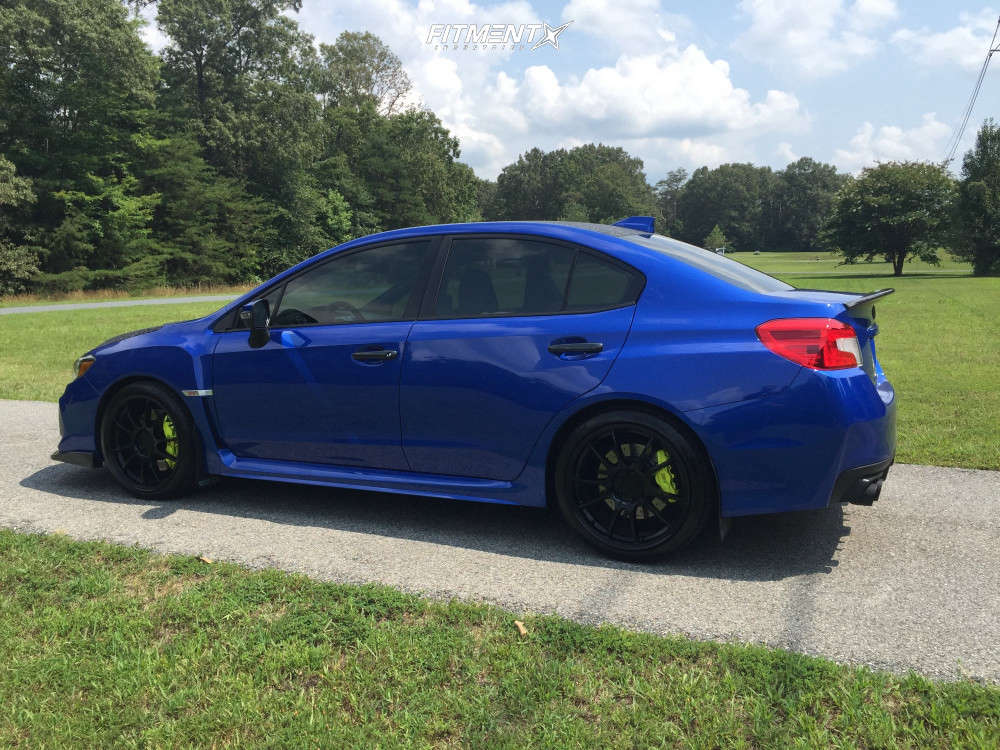 2021 Subaru WRX STI Base with 19x8.5 Motegi Mr152 and Continental 245x35 on Stock Suspension ...