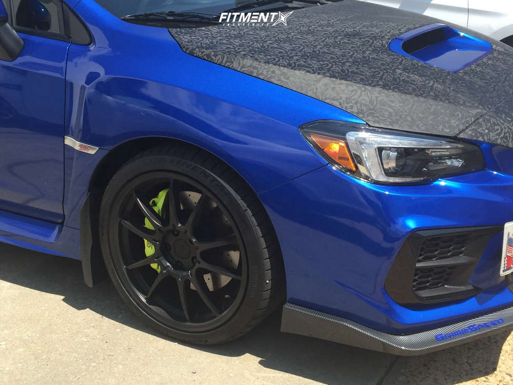 2021 Subaru WRX STI Base with 19x8.5 Motegi Mr152 and Continental 245x35 on Stock Suspension ...
