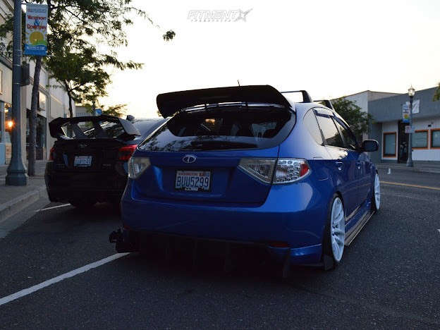 2009 Subaru WRX WRX with 18x9.5 Vors Tr4 and Groundspeed 225x35 on ...