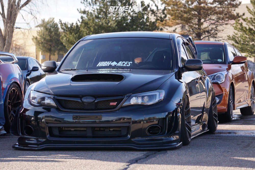 2014 Subaru WRX STI Base with 18x9.5 ESR Cs8 and Achilles 225x35 on Air ...