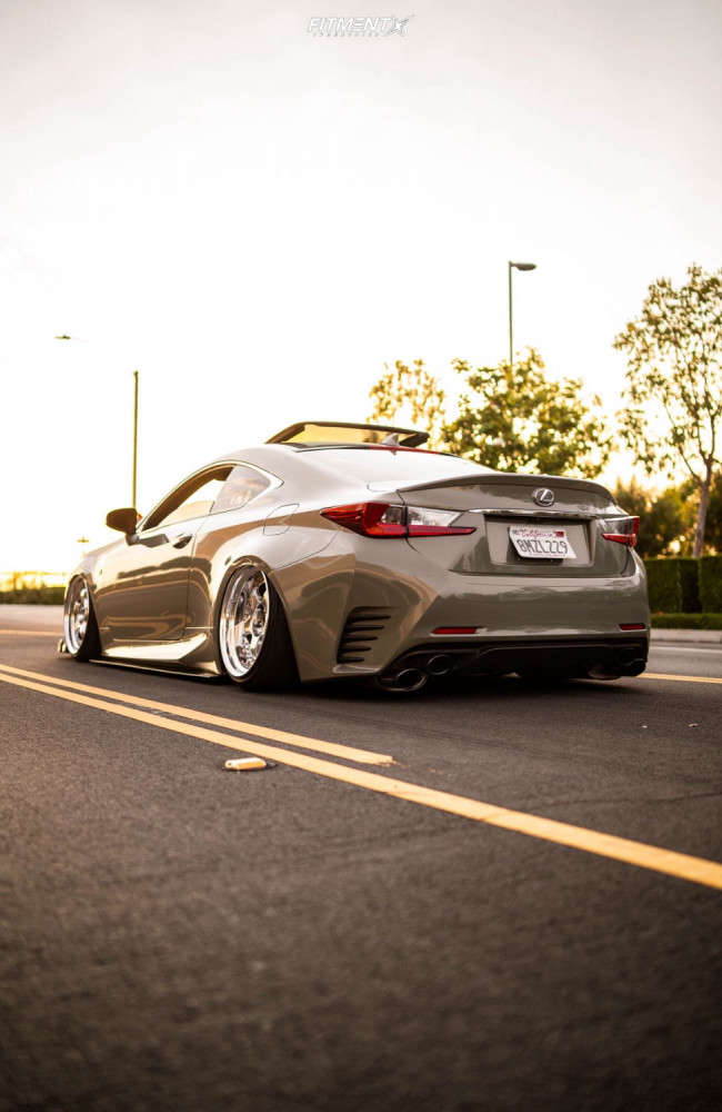 2017 Lexus RC200t F Sport with 19x11 Work Meister S1 3p and Federal ...