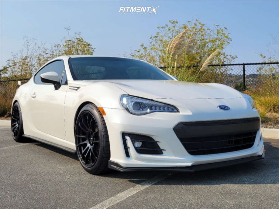 2017 Subaru BRZ Limited with 18x8.5 AVID1 AV20 and Continental 225x40 on Lowering Springs ...