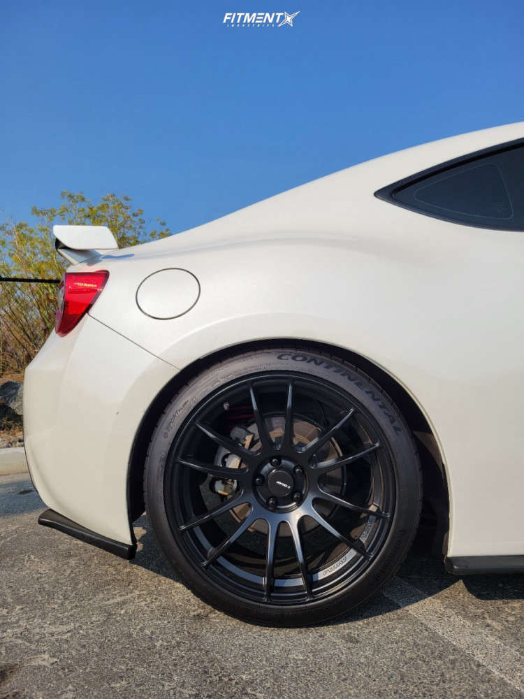 2017 Subaru BRZ Limited with 18x8.5 AVID1 AV20 and Continental 225x40 on Lowering Springs ...