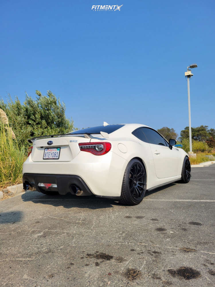 2017 Subaru BRZ Limited with 18x8.5 AVID1 AV20 and Continental 225x40 on Lowering Springs ...