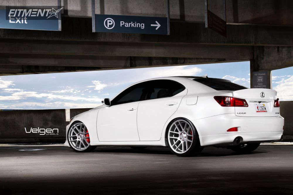 2008 Lexus IS250 4dr Sedan (2.5L 6cyl 6A) with 20x9 Velgen VMB6 and ...