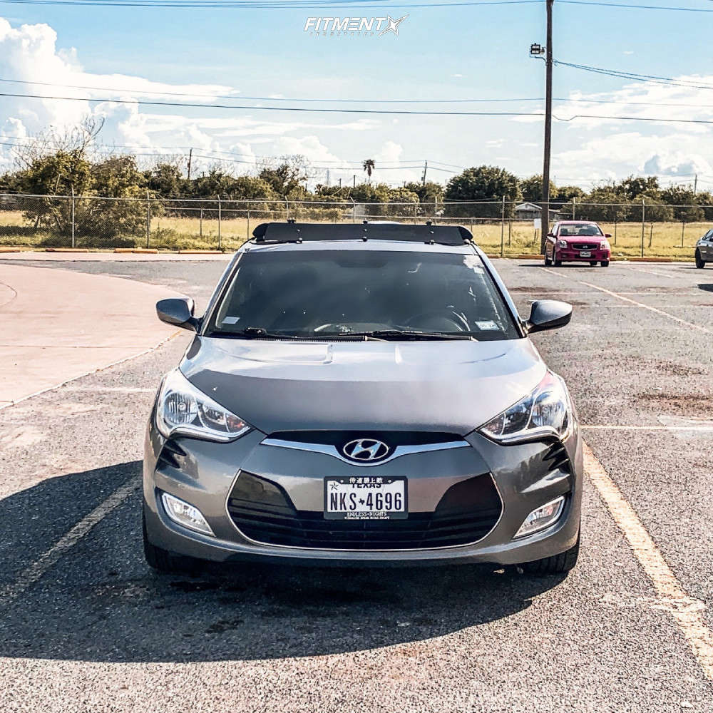 2016 Hyundai Veloster Base with 18x7.5 Enkei Edr9 and Atrezzo 225x45 on ...