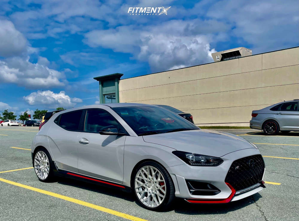 2021 Hyundai Veloster N Base with 19x8.5 Rotiform Blq and Pirelli ...