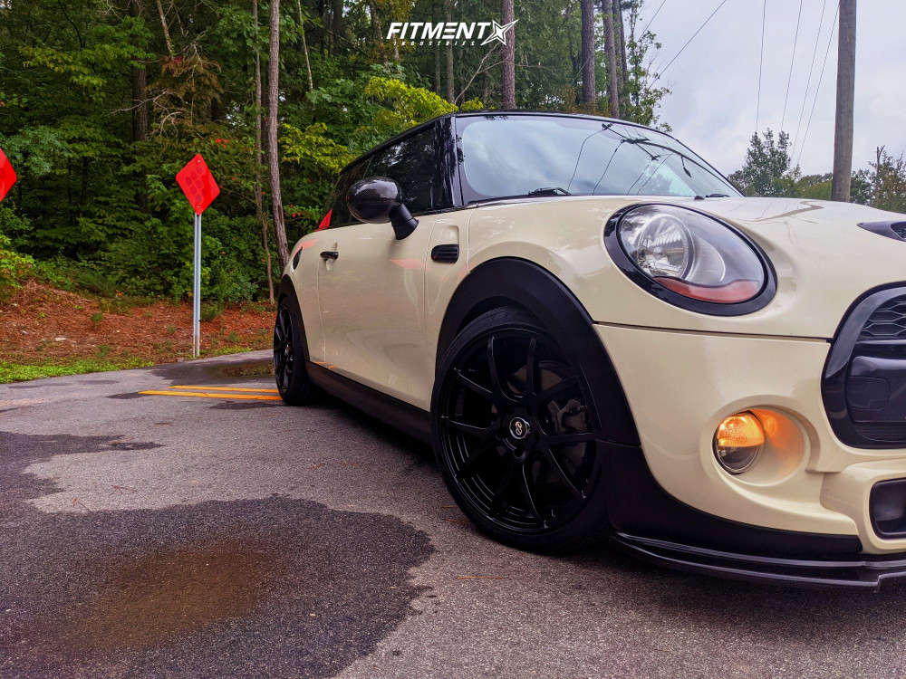 2015 Mini Cooper S with 18x8 Enkei M52 and Nexen 215x40 on Lowering ...
