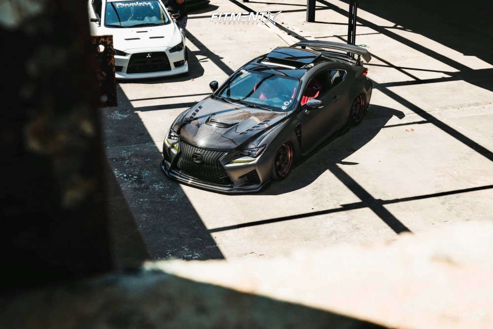 2015 Lexus RC F Base with 19x9.5 Work Meister S1 3p and Falken 255x30 on Air Suspension ...