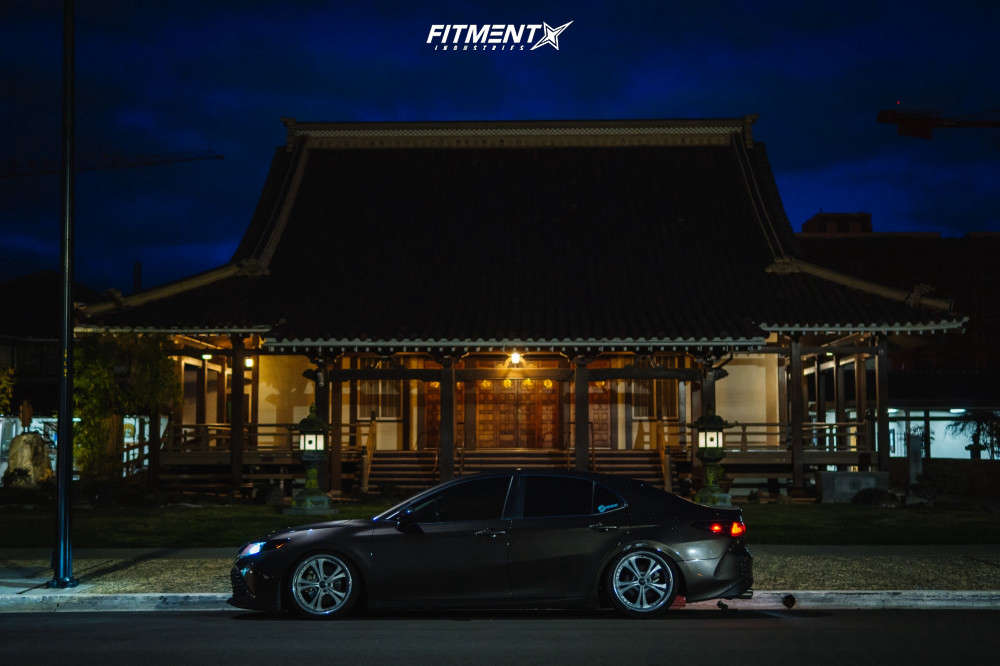 2018 Toyota Camry LE with 19x9.5 Weds Cerberus Ii and Nitto 215x35 on ...