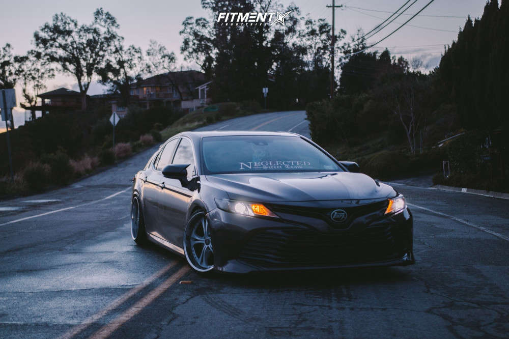 2018 Toyota Camry LE with 19x9.5 Weds Cerberus Ii and Nitto 215x35 on ...