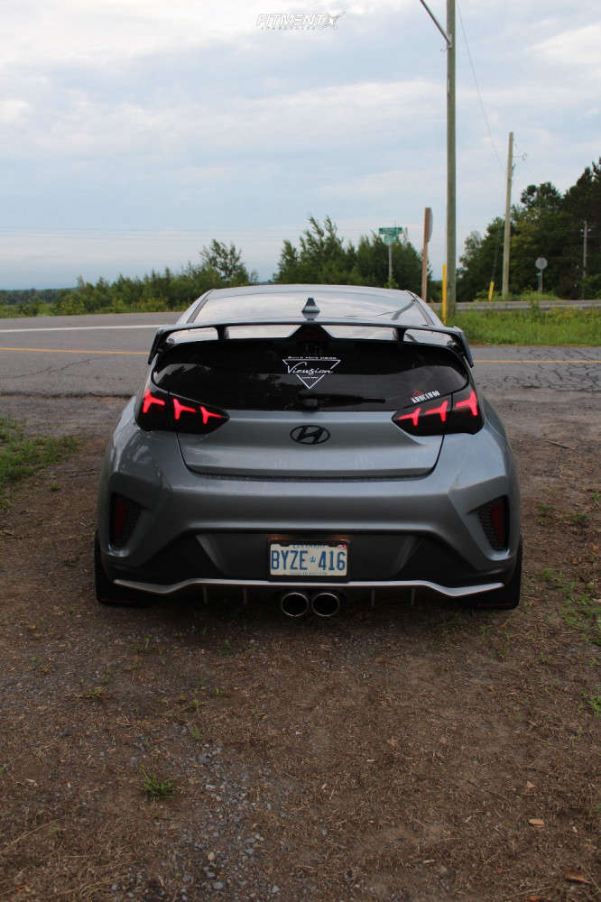 2019 Hyundai Veloster Turbo with 18x8 Fast Wheels Fc04 and Firestone ...