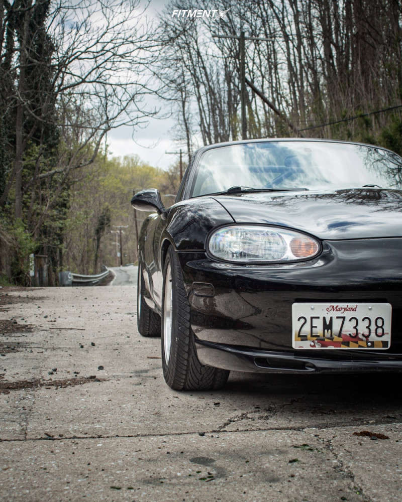1999 Mazda MX-5 Miata Base with 15x8 949 Racing 6UL and Kumho 225x50 on ...
