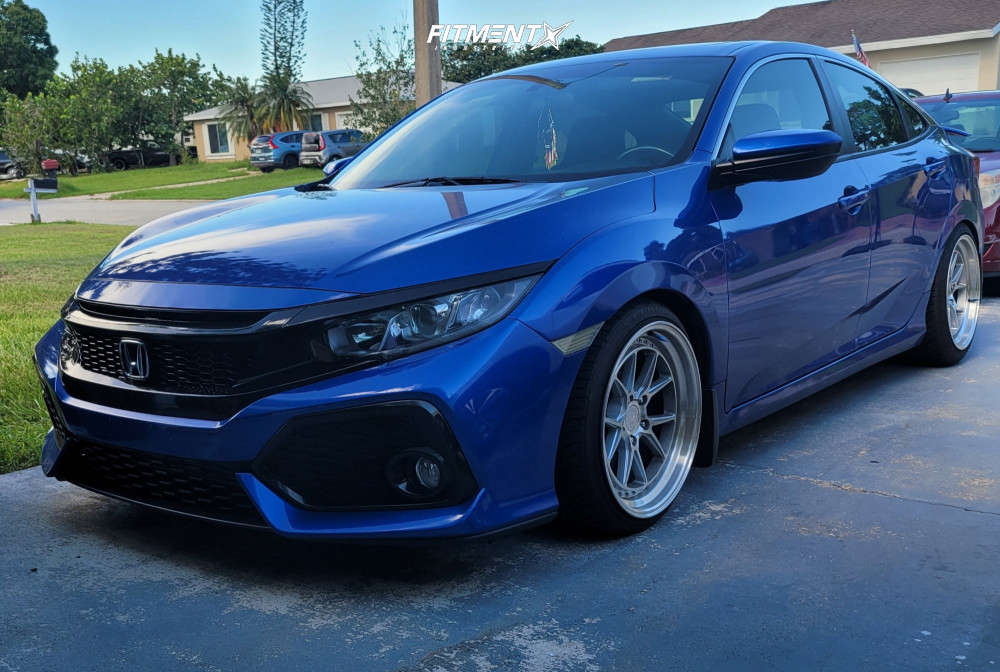 2018 Honda Civic Si with 18x9.5 Aodhan Ds08 and Federal 235x40 on ...