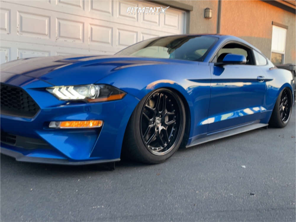 2018 Ford Mustang EcoBoost Premium with 19x9.5 ESR Cs15 and Uniroyal ...