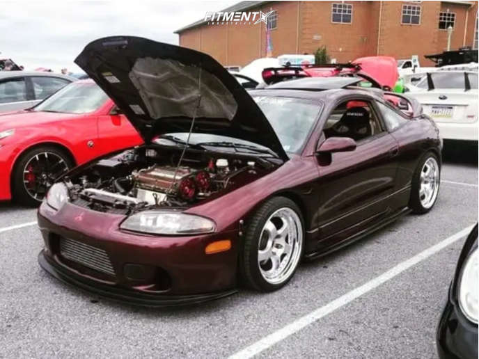 1998 Mitsubishi Eclipse GST with 18x9 Work Meister S1 3p and BFGoodrich ...