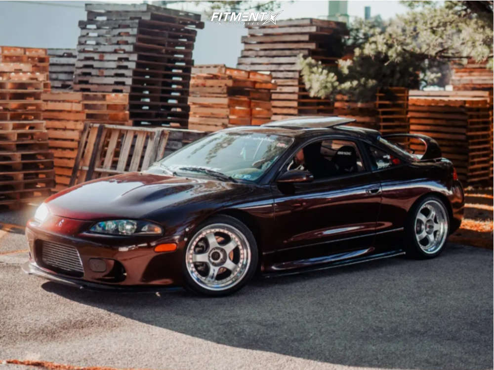 1998 Mitsubishi Eclipse GST with 18x9 Work Meister S1 3p and BFGoodrich ...