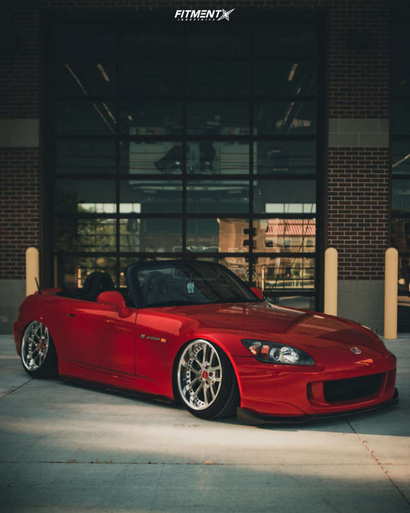 2004 Honda S2000 Base with 18x9 Weds Lxz and Vercelli 215x40 on Air ...