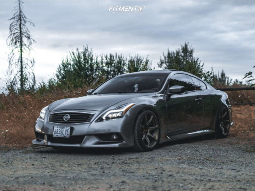 2011 INFINITI G37 IPL with 19x10.5 Work Emotion T7r and Continental 265x35 on Coilovers ...