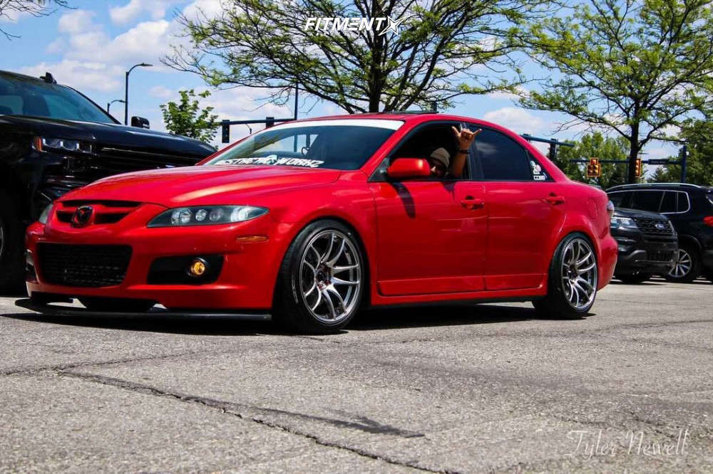 2007 Mazda MazdaSpeed6 Base with 18x9.5 Vors Tr4 and Goodyear 235x40 on ...