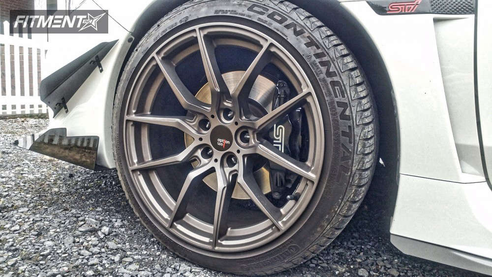 2016 Subaru WRX STI Base with 18x9.5 Option Lab R716 and Continental ...