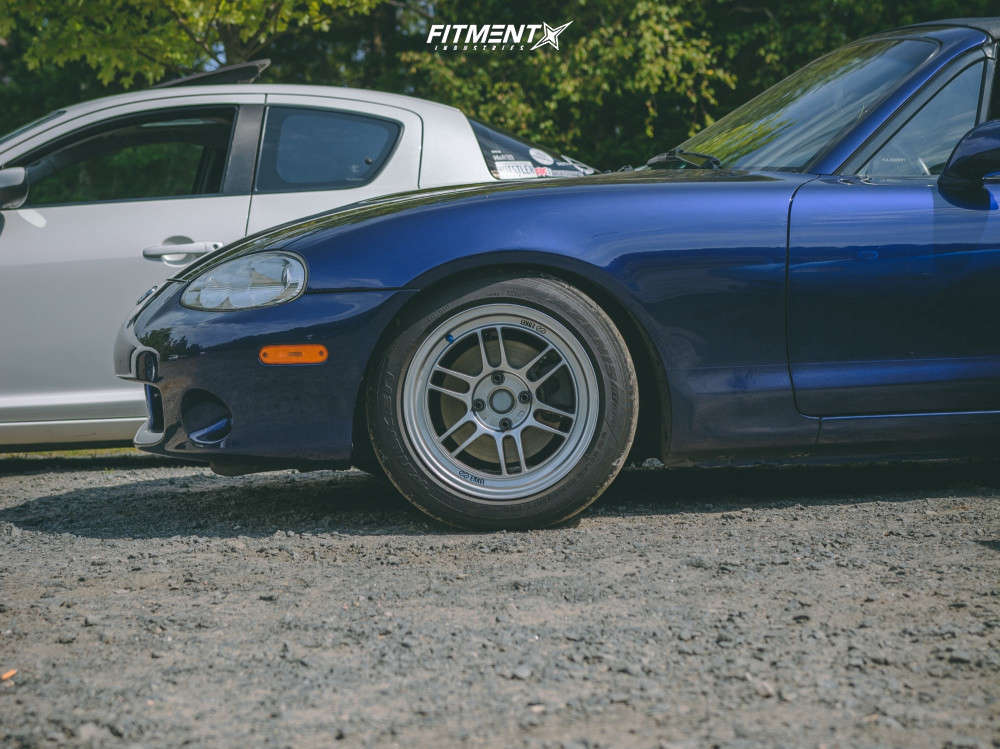 2004 Mazda Miata Base with 15x8 Enkei Rpf1 and Falken 205x50 on Coilovers | 1852959 | Fitment ...