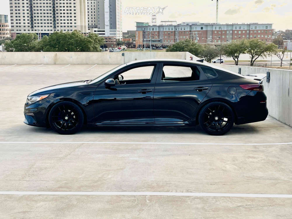 2019 Kia Optima LX with 19x8.5 ESR Cs8 and Federal 245x35 on Lowering ...