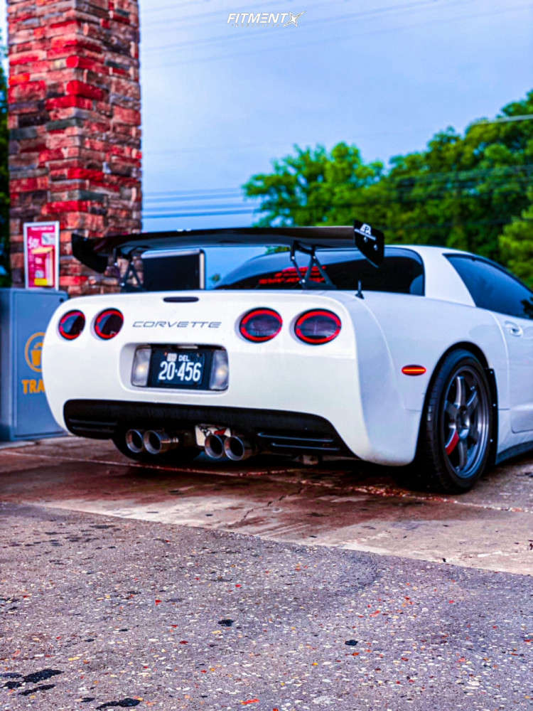 1999 Chevrolet Corvette Base with 18x9.5 Volk Te37 and Continental ...