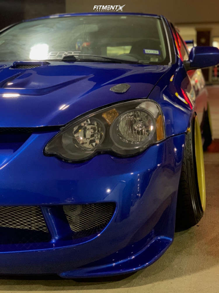 2002 Acura RSX Base with 17x10.5 Desmond Promoda Quartz and Landsail 225x40 on Air Suspension ...