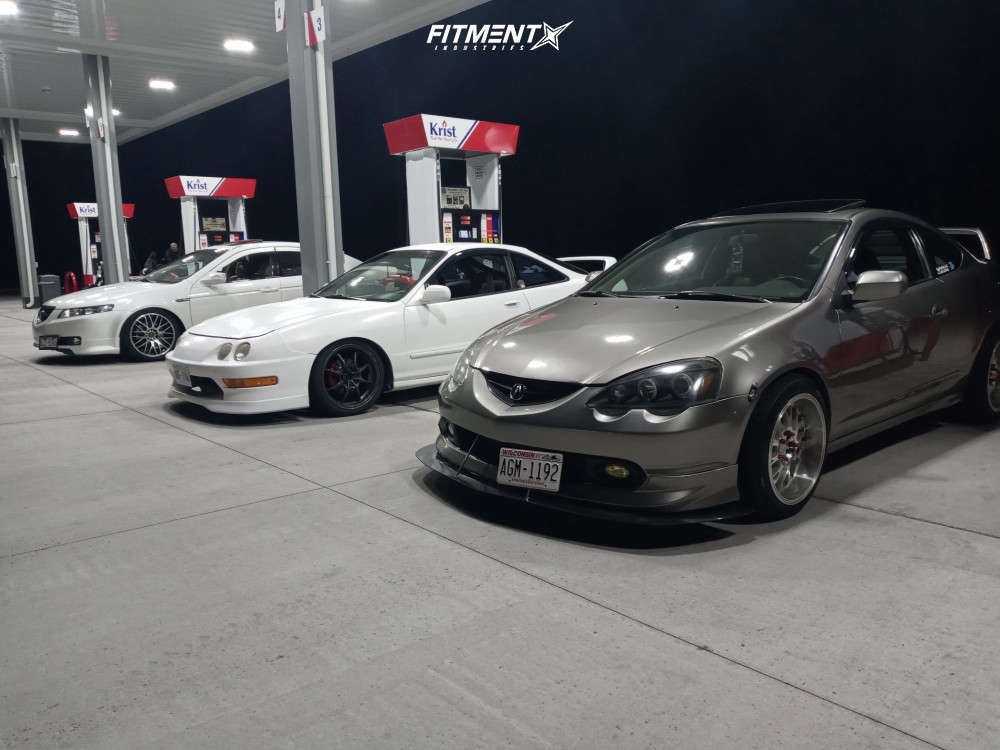 2002 Acura RSX Type-S with 17x9 STR 514 and Goodyear 225x45 on Air ...