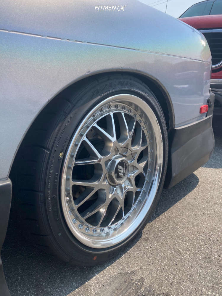 1991 Nissan 240SX Base with 17x7 Work Vs X9 and Falken 215x40 on ...