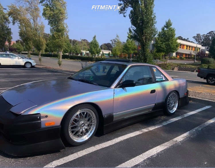 1991 Nissan 240SX Base with 17x7 Work Vs X9 and Falken 215x40 on ...