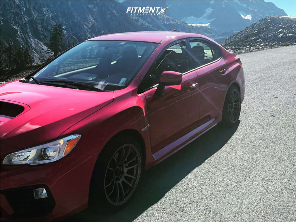 2020 Subaru WRX Base with 18x9.5 AVID1 AV20 and Continental 255x35 on ...