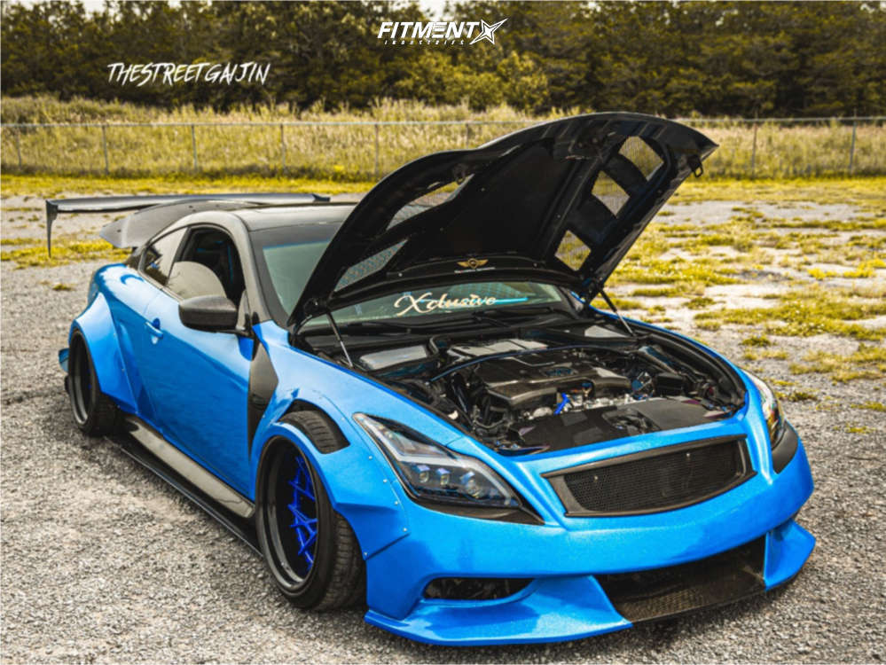 2008 INFINITI G37 Journey with 19x11 E6 Carbon SK5 and Pirelli 275x35 ...